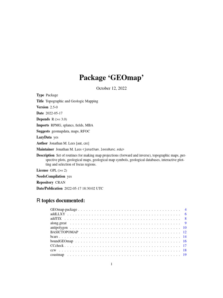 GEOmap | PDF | Cartography | Geographical Technology