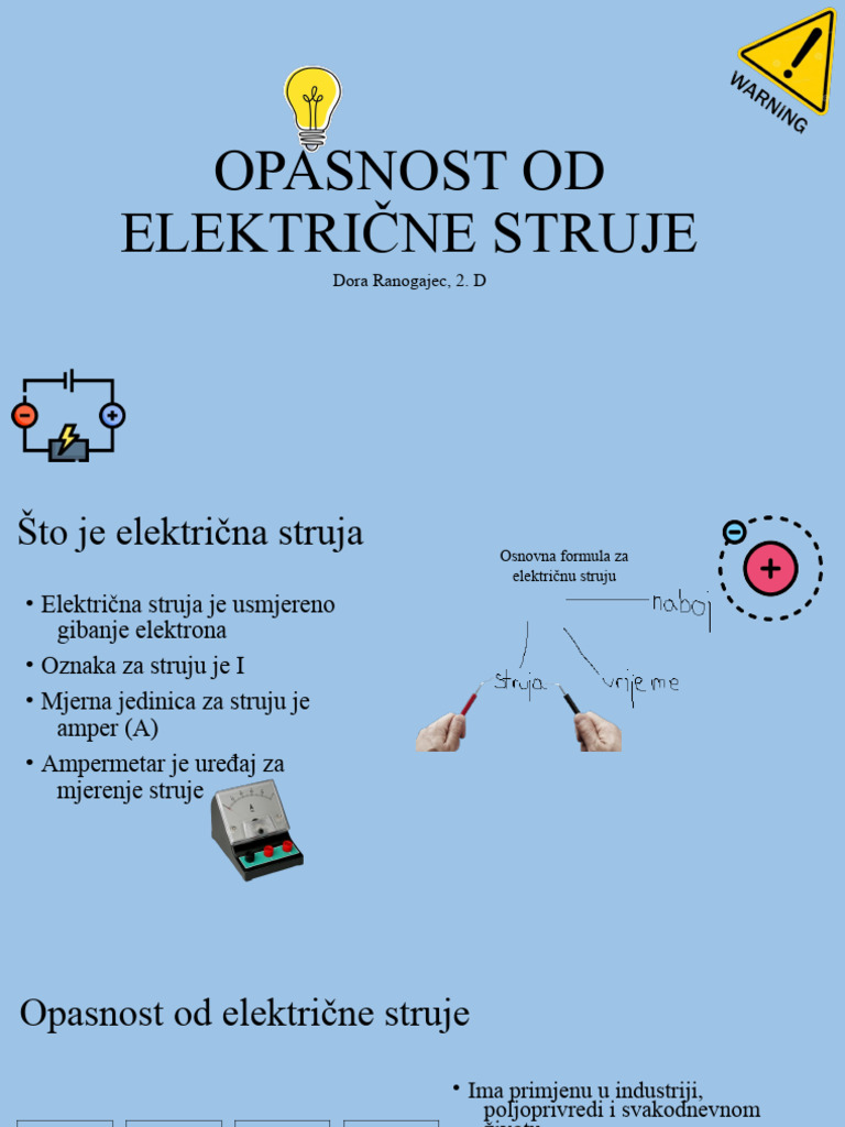 Opasnost Od Električne Struje | PDF