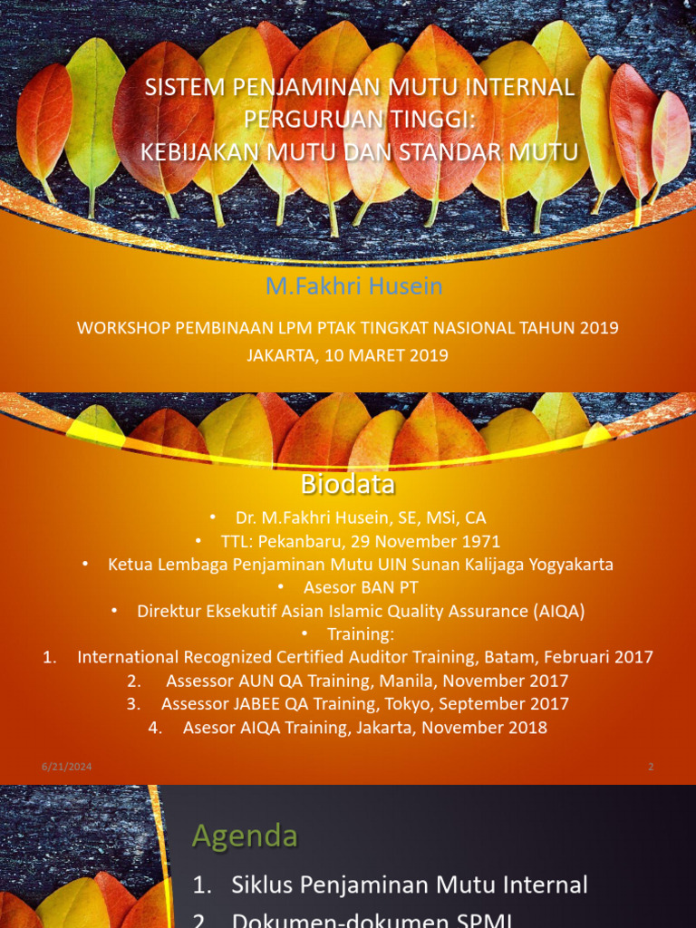 Kebijakan dan Standar Mutu SPMI | PDF
