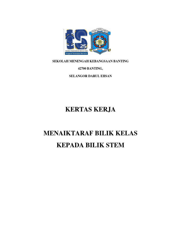 Kertas Kerja Bilik Stem SMKB 2021 | PDF