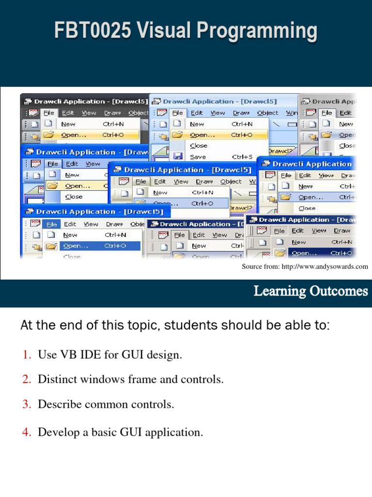 VB Lect 04 - VB GUI | PDF | Computing | Computer Programming VB Lect 04 - VB GUI | PDF | Computing | Computer Programming