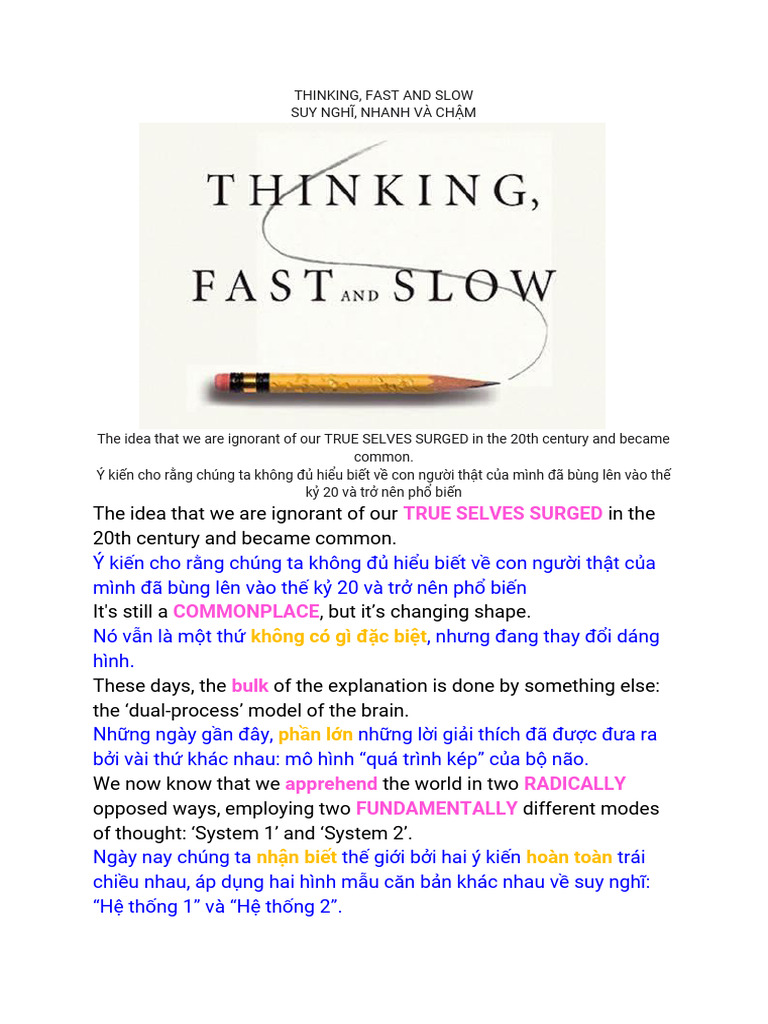 Thinking, Fast and Slow | PDF