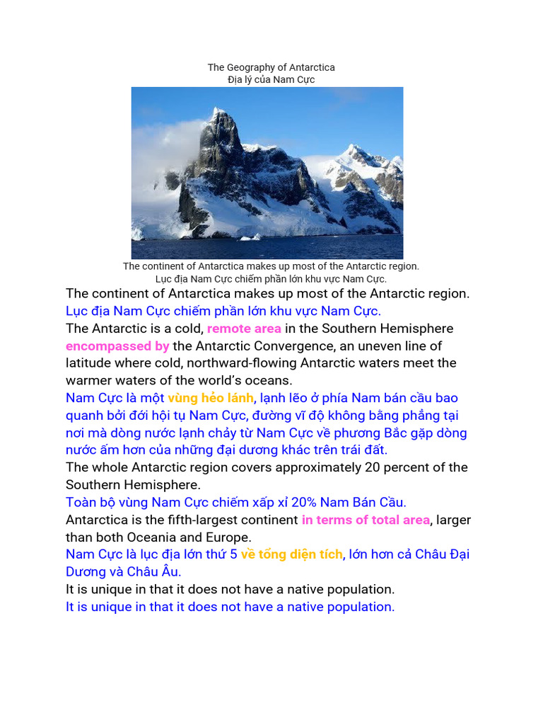 The Geography of Antarctica | PDF