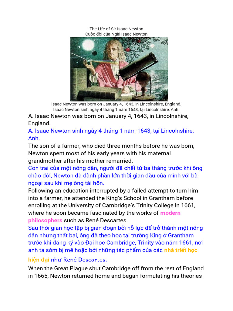 The Life of Sir Isaac Newton | PDF