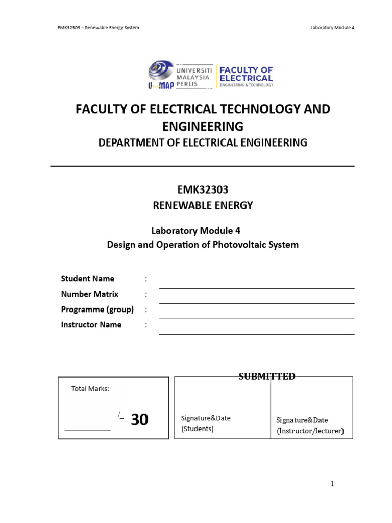 Photovoltaic System Design Report | PDF | Photovoltaics | Photovoltaic ...