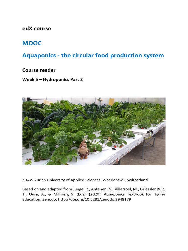 Course Reader Week 5 | PDF | Lettuce | Aquaponics