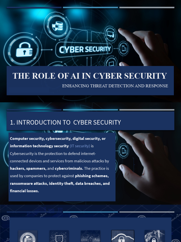 The Role of Ai in Cyber Security | PDF | Security | Computer Security