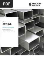 HSS Beam To HSS Column Connections - Steel Tube Institute | PDF | Beam ...