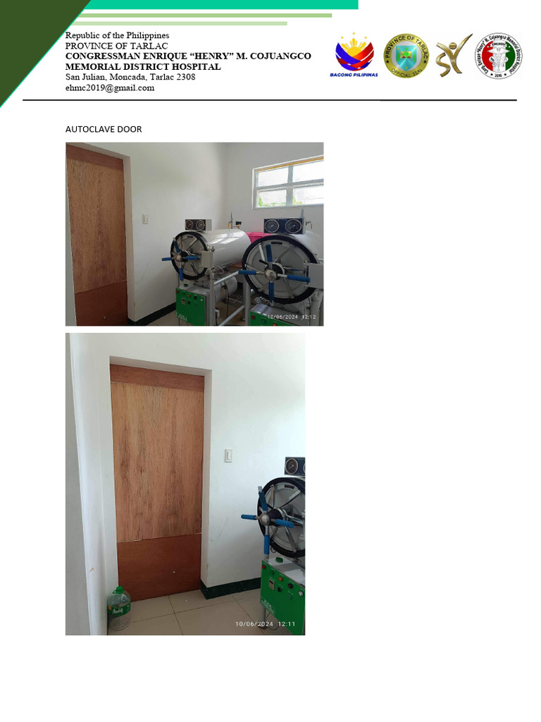Autoclave Room | PDF