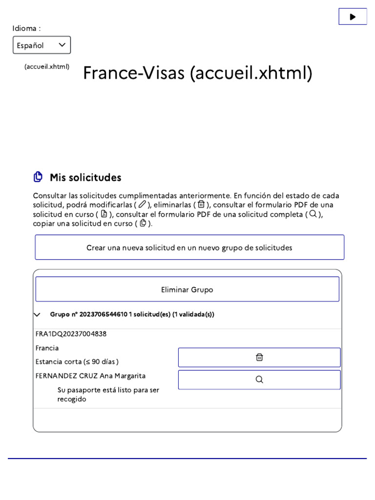 France-Visas - Accueil - Mis Solicitudes | PDF