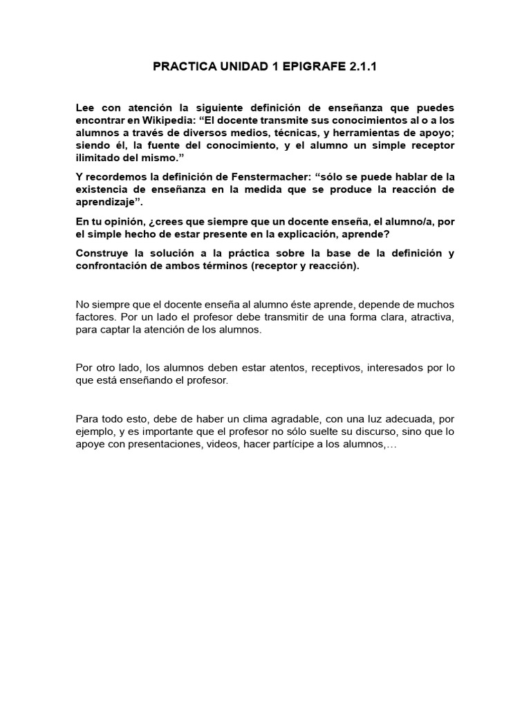 1.PRACTICA UNIDAD 1 EPIGRAFE 2.1.1 | PDF