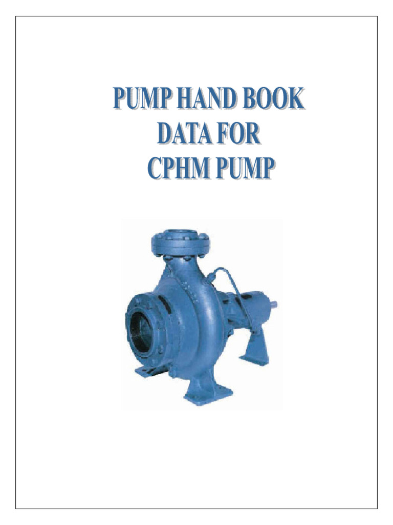 Kirloskar CPHM Pump Series Overview | PDF | Pump | Bearing (Mechanical)