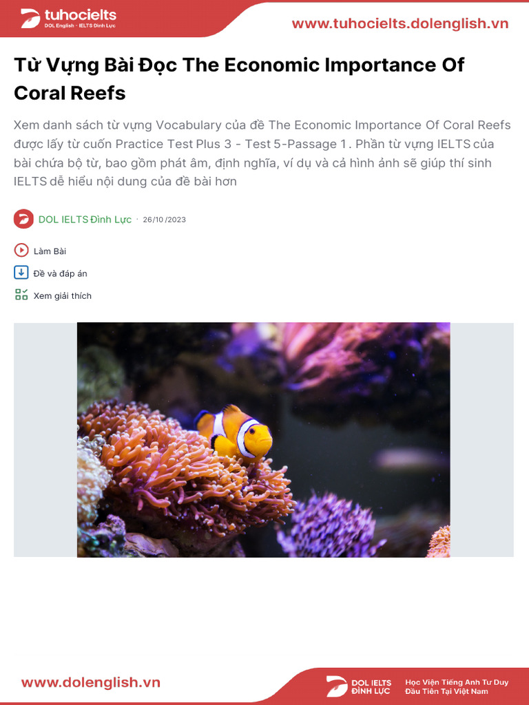 The Economic Importance of Coral Reefs | PDF The Economic Importance of Coral Reefs | PDF