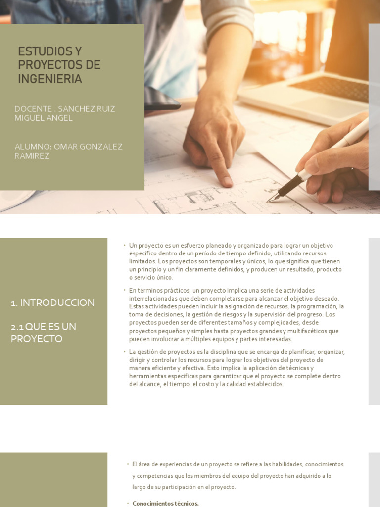 Estudios y Proyectos de Ingenieria | PDF | Gestión de proyectos ...