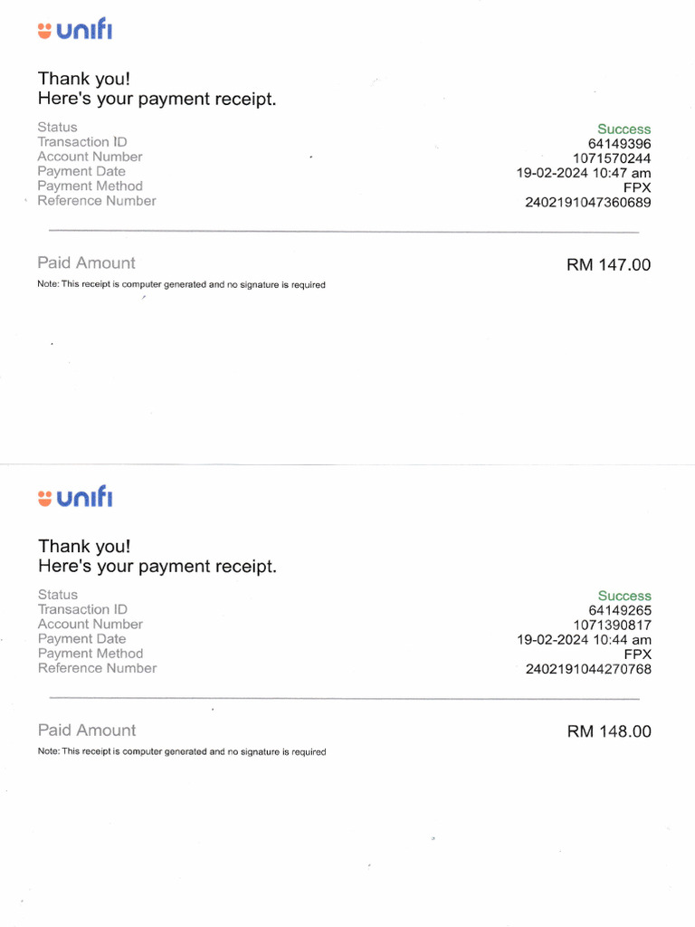 Payment Receipt Details and Status | PDF | Receipt | Business