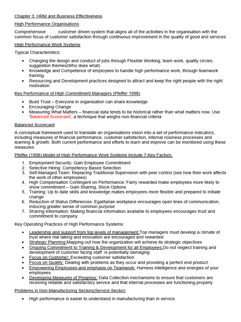 HR Summaries Chapter 3 | PDF | Human Resources | Human Resource Management
