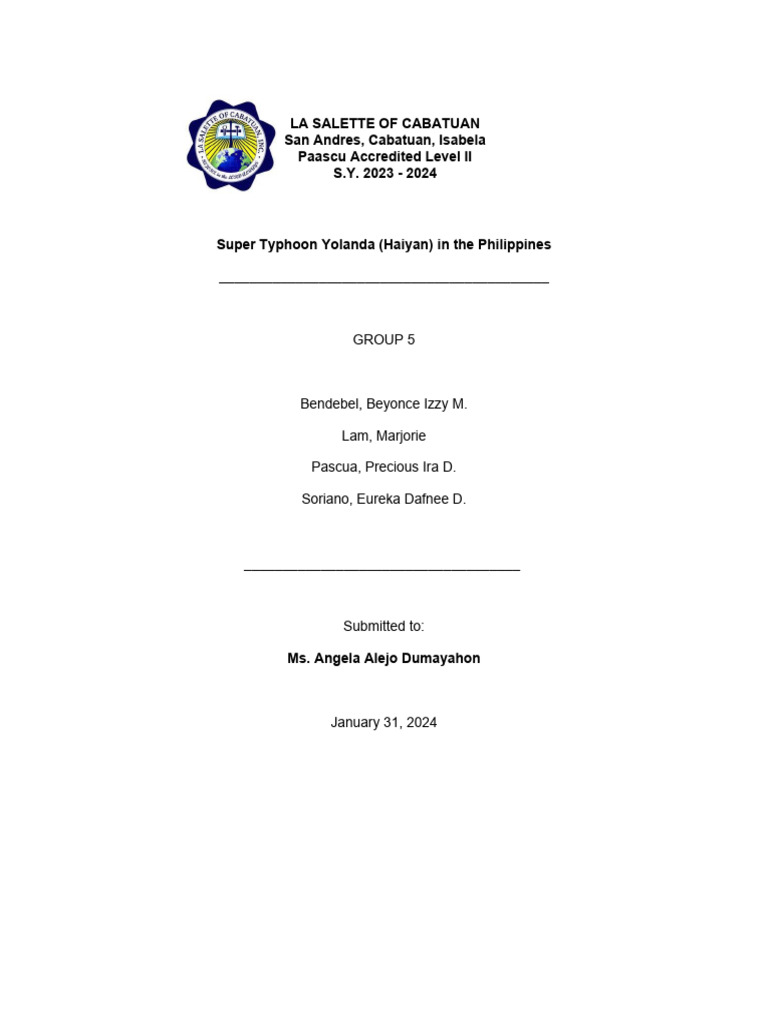 DRRR q3s2 Peta | PDF | Tropical Cyclones | Storms