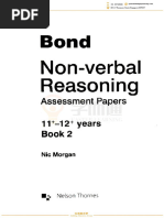 6 7 Non Verbal Reasoning Bond Starter Paper | PDF | Cognition ...