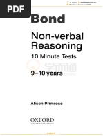 6 7 Non Verbal Reasoning Bond Starter Paper | PDF | Cognition ...