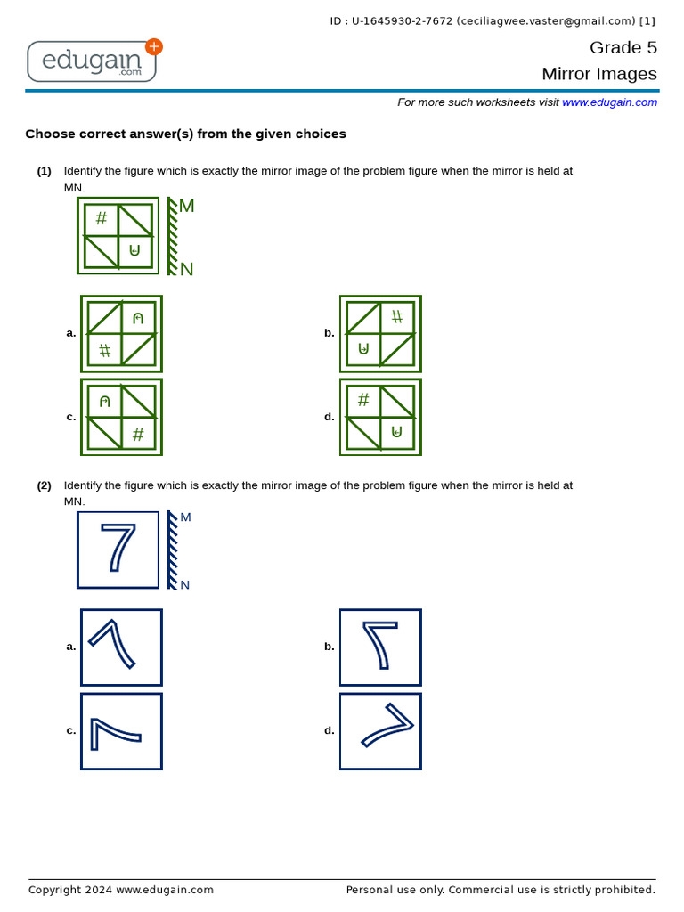 Grade5-mirror image | PDF