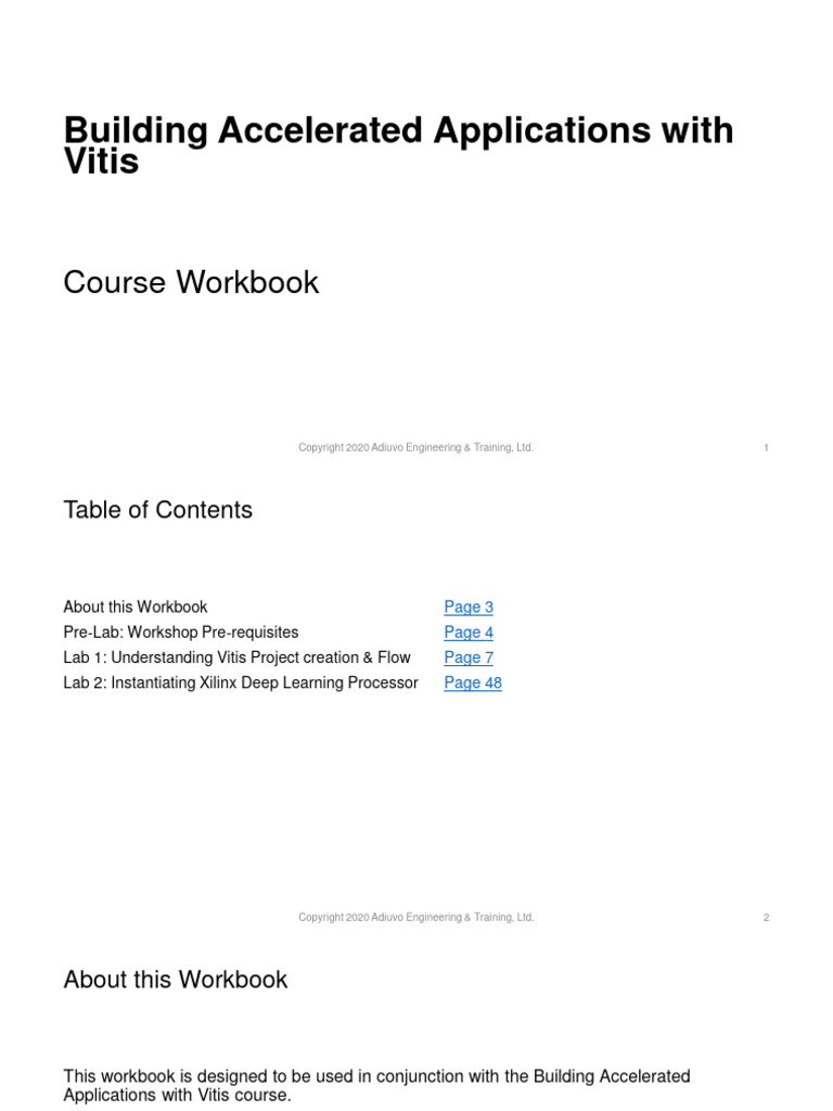 Building Accelerated Applications With Vitis Lab | PDF | Directory (Computing) | Deep Learning
