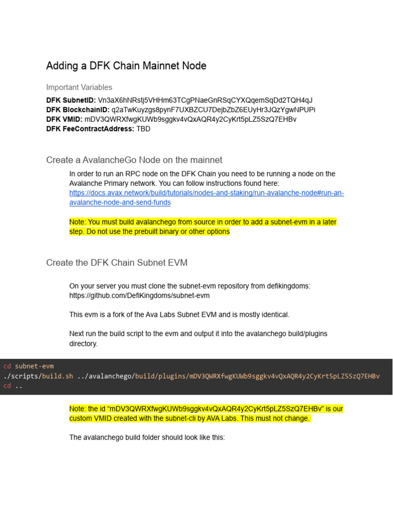 Adding A DFK Chain Mainnet Node | PDF | Directory (Computing) | Proxy Server