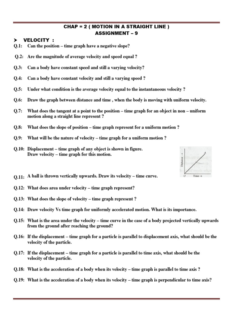 Physics Motion Assignment | PDF | Velocity | Acceleration