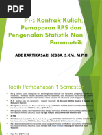 Statistik Non Parametrik (Penelitian) | PDF
