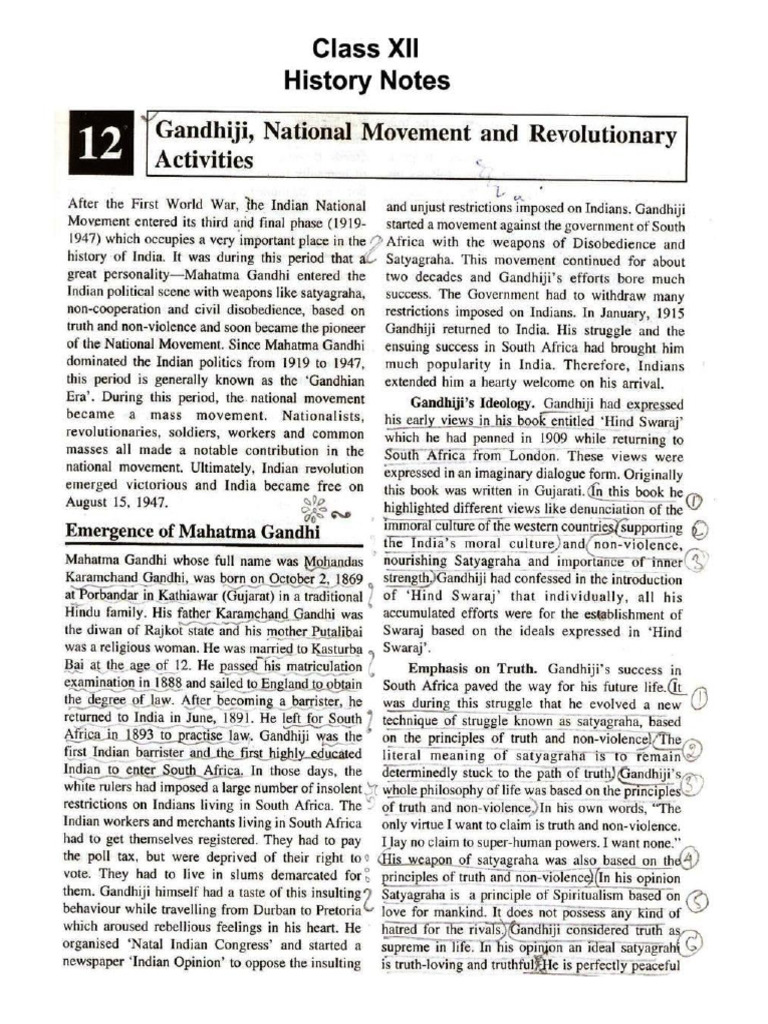 Gandhiji, National Movement and Revolutionary | PDF