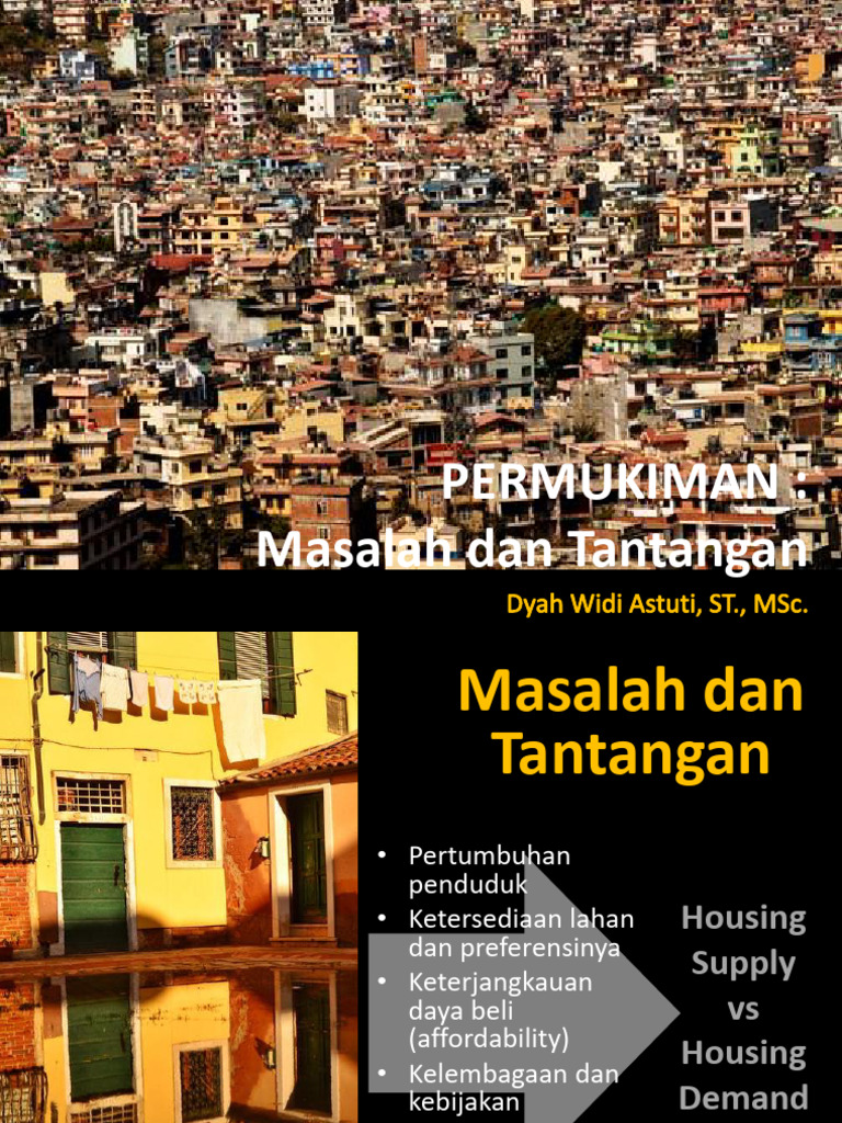 Masalah Dan Tantangan Dalam Permukiman Kota | PDF
