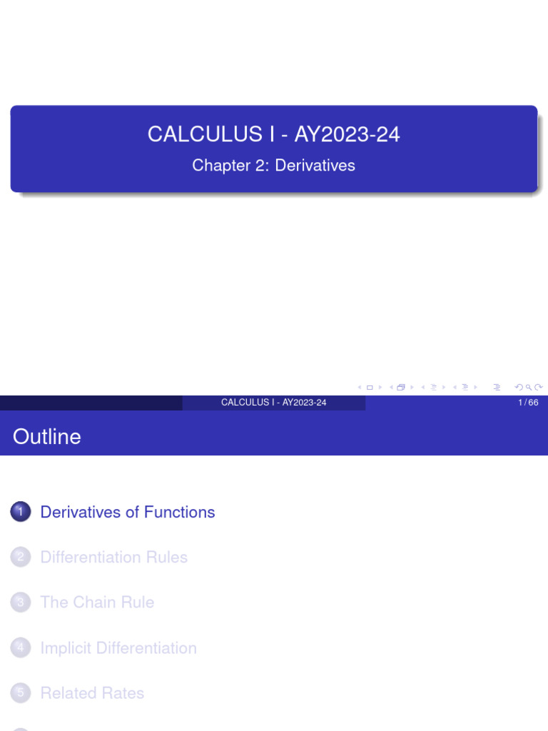 Calculus I Chapter 2 (Printed Version) | PDF | Derivative | Calculus