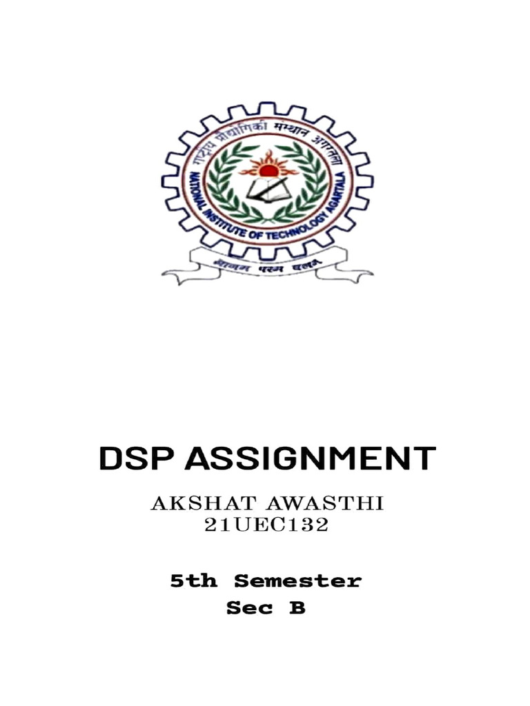 DSP Assignment | PDF