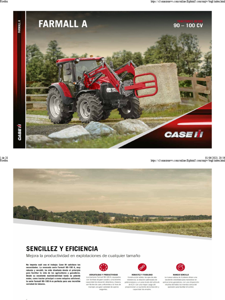 Catalogo Case IH Farmall A Grande - 90 e 100A | PDF | Computers