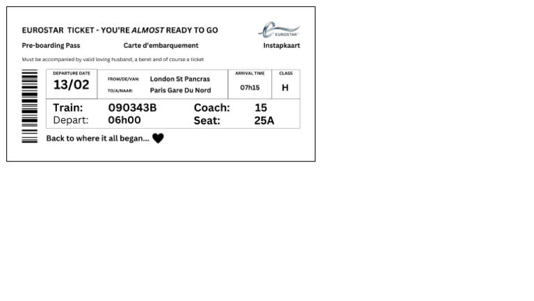 Eurostar Ticket | PDF