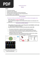 Grade 10 Mitosis Notes | PDF | Mitosis | Meiosis