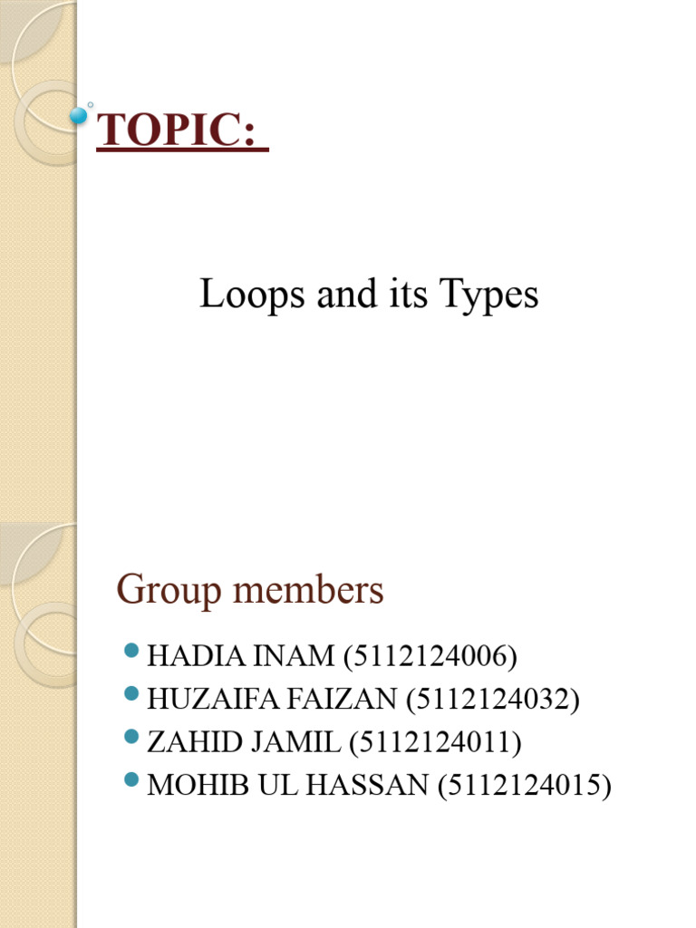 Loop Concepts for Programming Students | PDF | Namespace | Control Flow