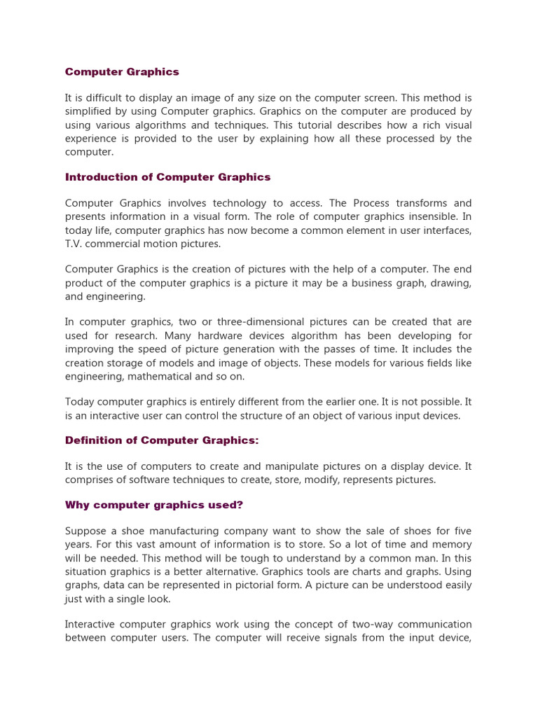 CG 2 | PDF | Liquid Crystal Display | Computer Graphics