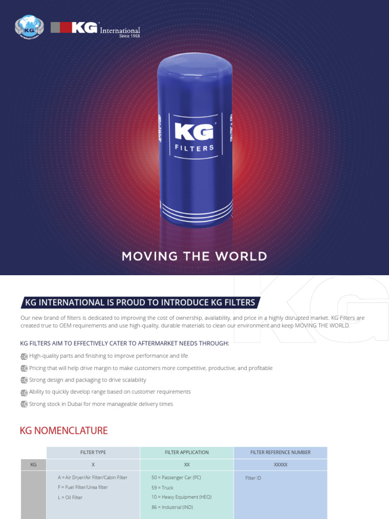 KG Filter New | PDF | Motor Vehicle