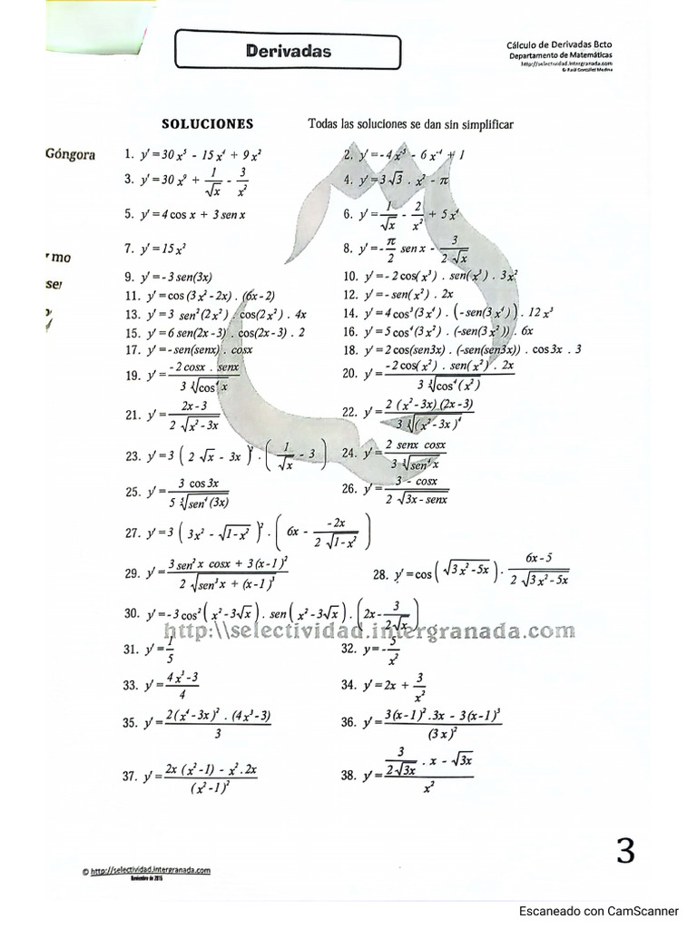 Derivadas | PDF
