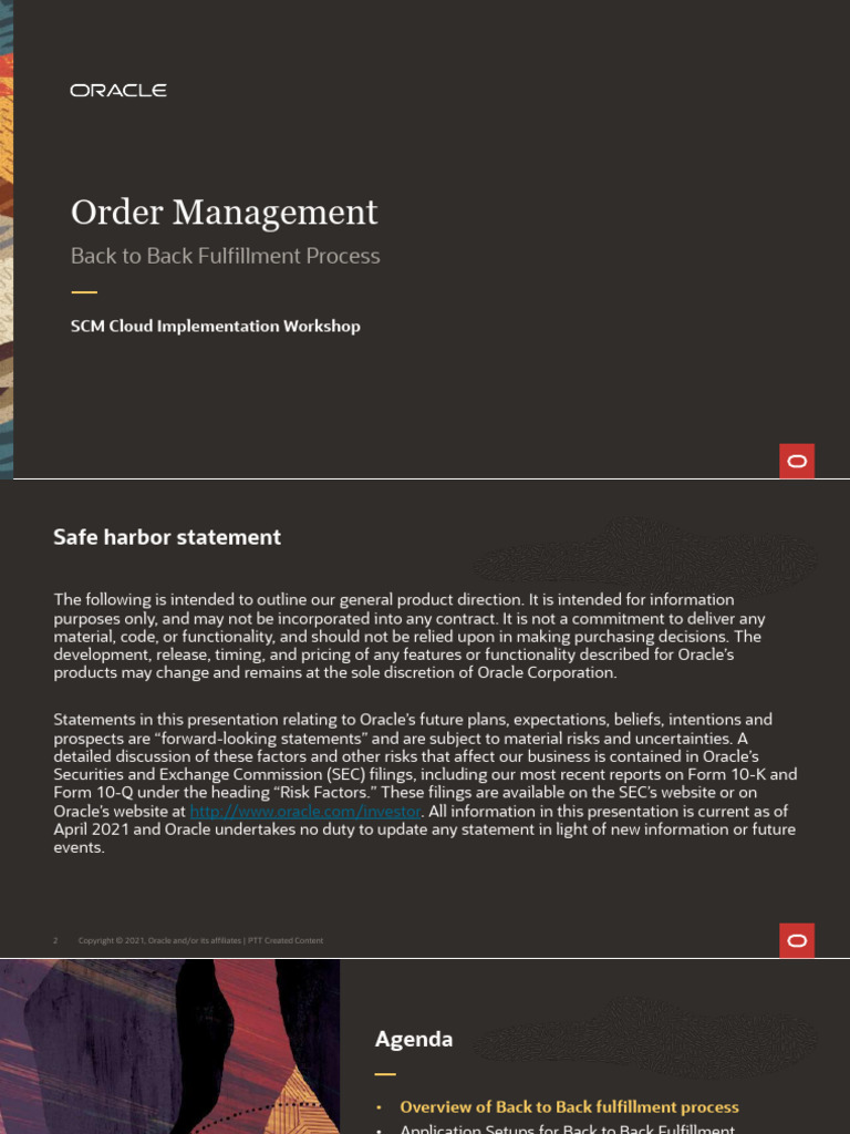 Back to Back Fulfillment Process Guide | PDF | Supply Chain | Supply ...