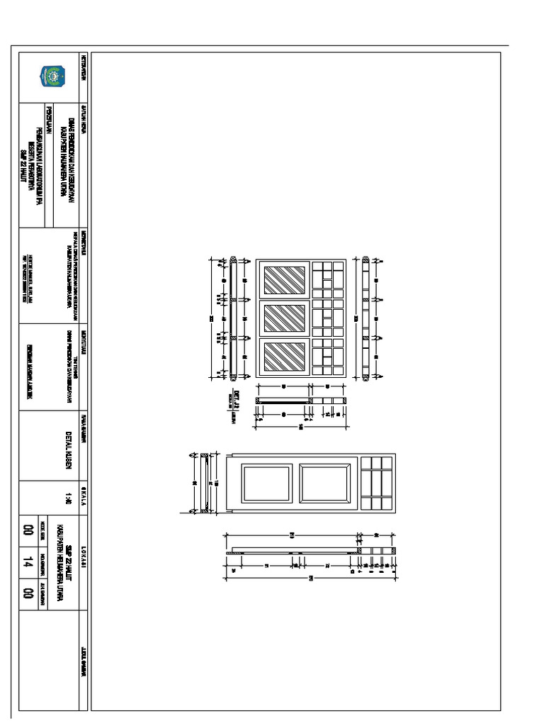 Pembangunan Lab Komputer SMP-14. Detail Kusen 2 | PDF