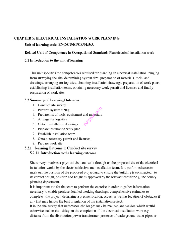 Elec Install Work | PDF | Fuse (Electrical) | Electrical Wiring