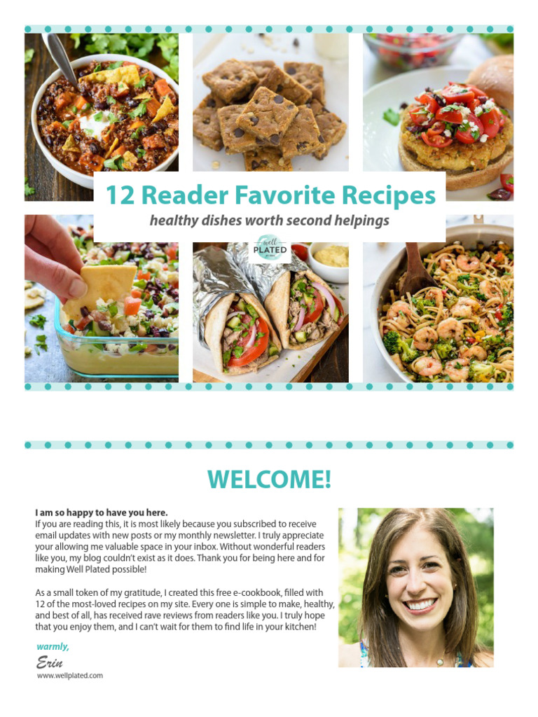 Well Plated 12 Reader Favorite Recipes ECookbook 01 | PDF | Teaspoon ...