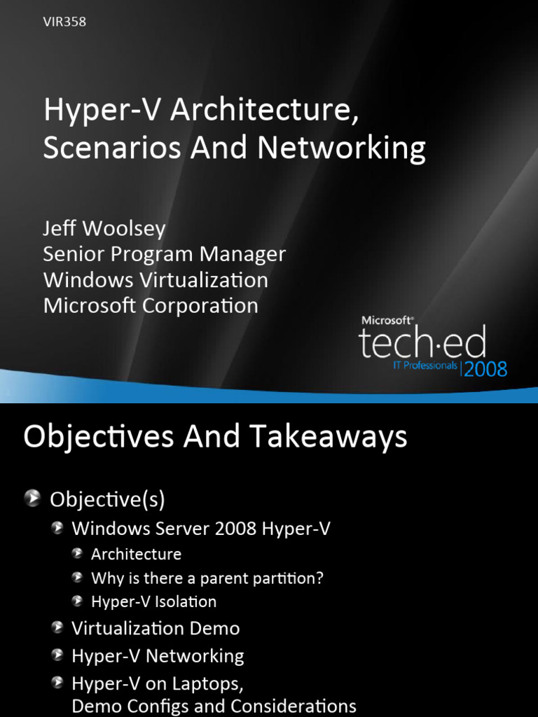 hyper-v | PDF | Hyper V | Virtual Machine