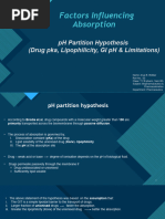 PH Partition Hypothesis | PDF | Acid | Acid Dissociation Constant