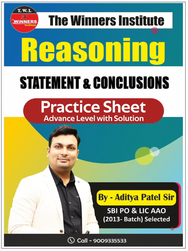 Statement and Conclusion Advanced Level | PDF