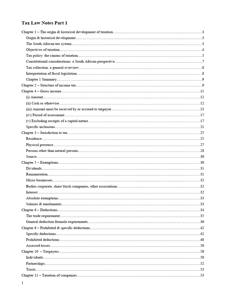 Tax Law Notes | PDF | Taxes | Tax Deduction