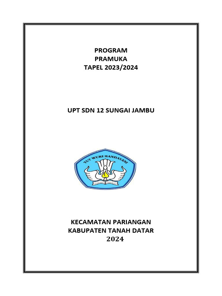 Program Pramuka Husnul | PDF