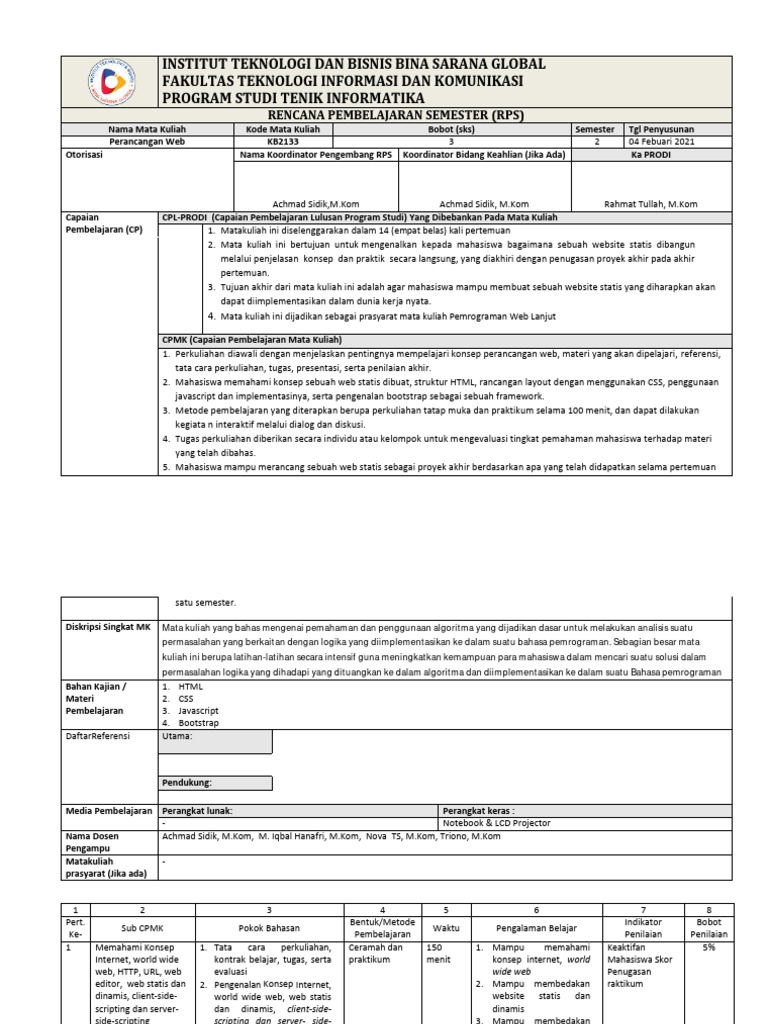 Perancangan Web | PDF | Seni | Komputer