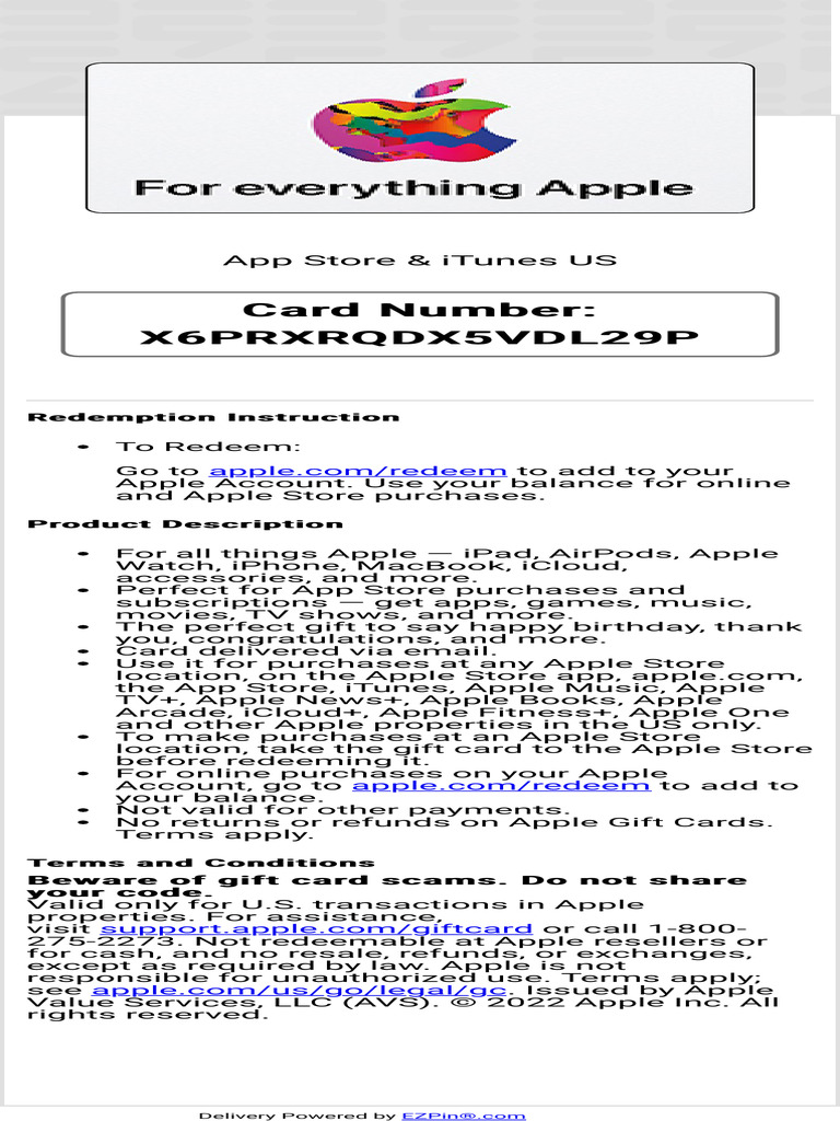 EZPin Gift Card | PDF